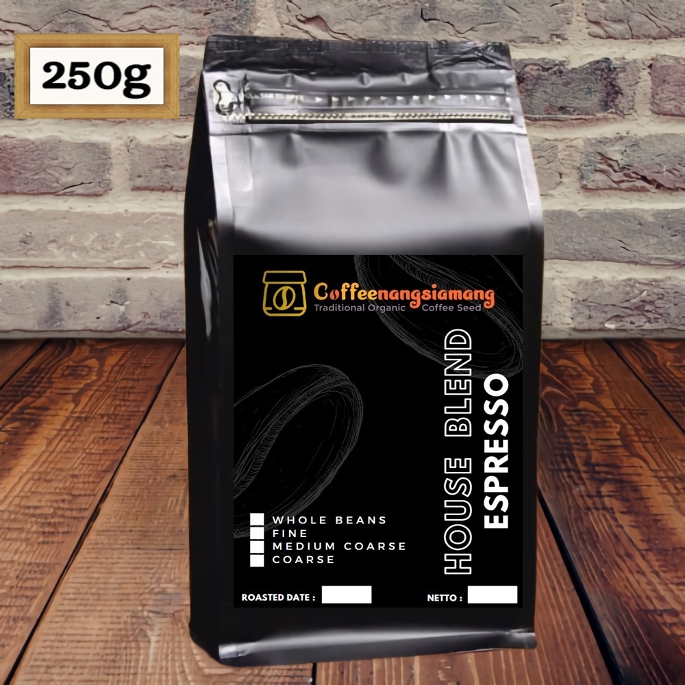 Jual KOPI HOUSE BLEND ESPRESSO 250g PREMIUM - (Biji/Giling) | Shopee ...