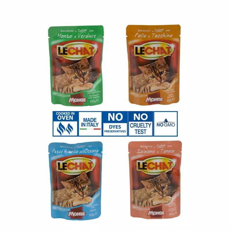 Jual LE CHAT makanan basah kucing | Shopee Indonesia