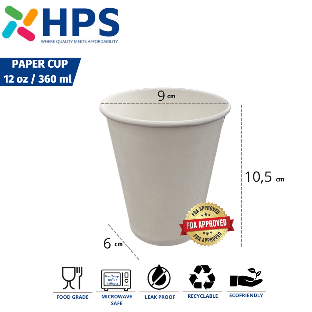 Jual Hot Cup All Variant SIZE 6,5oz 8oz 9oz 12oz Paper Polos Motif Gelas Kopi Kertas Putih ...