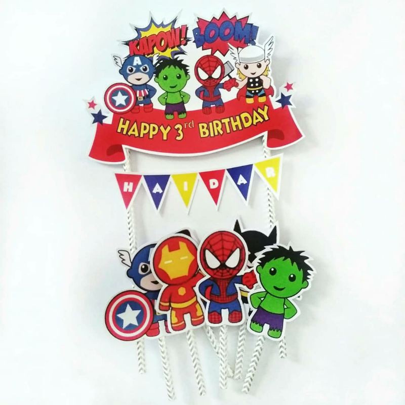 Jual Pre Order Topper Cake Custom (tambah nama,tulisan) | Shopee Indonesia