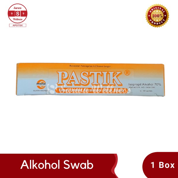 Jual Pastik Alcohol Swab (1 Box - 100 Sachet) - Metz Indonesia | Shopee ...