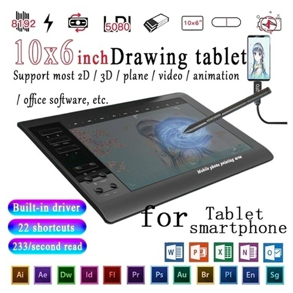 Jual Tablet Desain Sketsa Grafis Melukis Gambar & Belajar Online ...