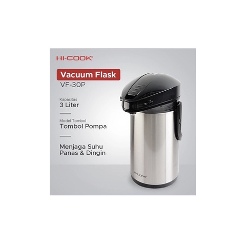 Jual THERMOS VACUUM FLASKS HI-COOK VF-30P 3 LITER | Shopee Indonesia
