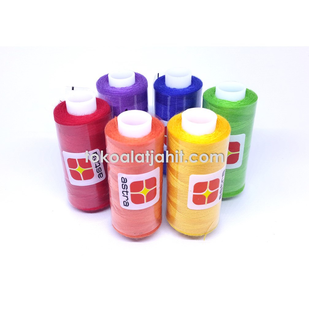 Jual Benang Jahit Astra 6 pcs - Rainbow Color | Shopee Indonesia