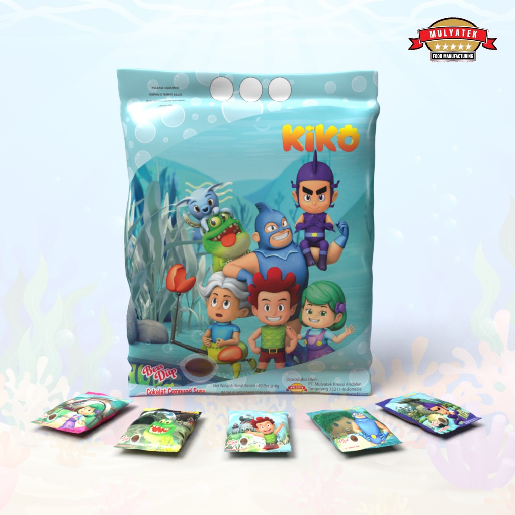 Jual Kiko Crispy Chocolate Snack Snack Coklat Bulat, 40 pcs | Shopee ...