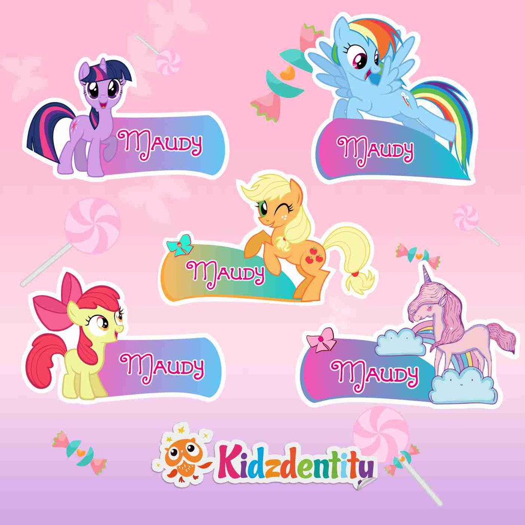 Jual LABEL NAMA CUTE LITTLE PONY | Shopee Indonesia