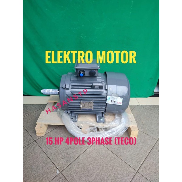 Jual dinamo atau elektro motor 15hp 4pole 3phase teco | Shopee Indonesia