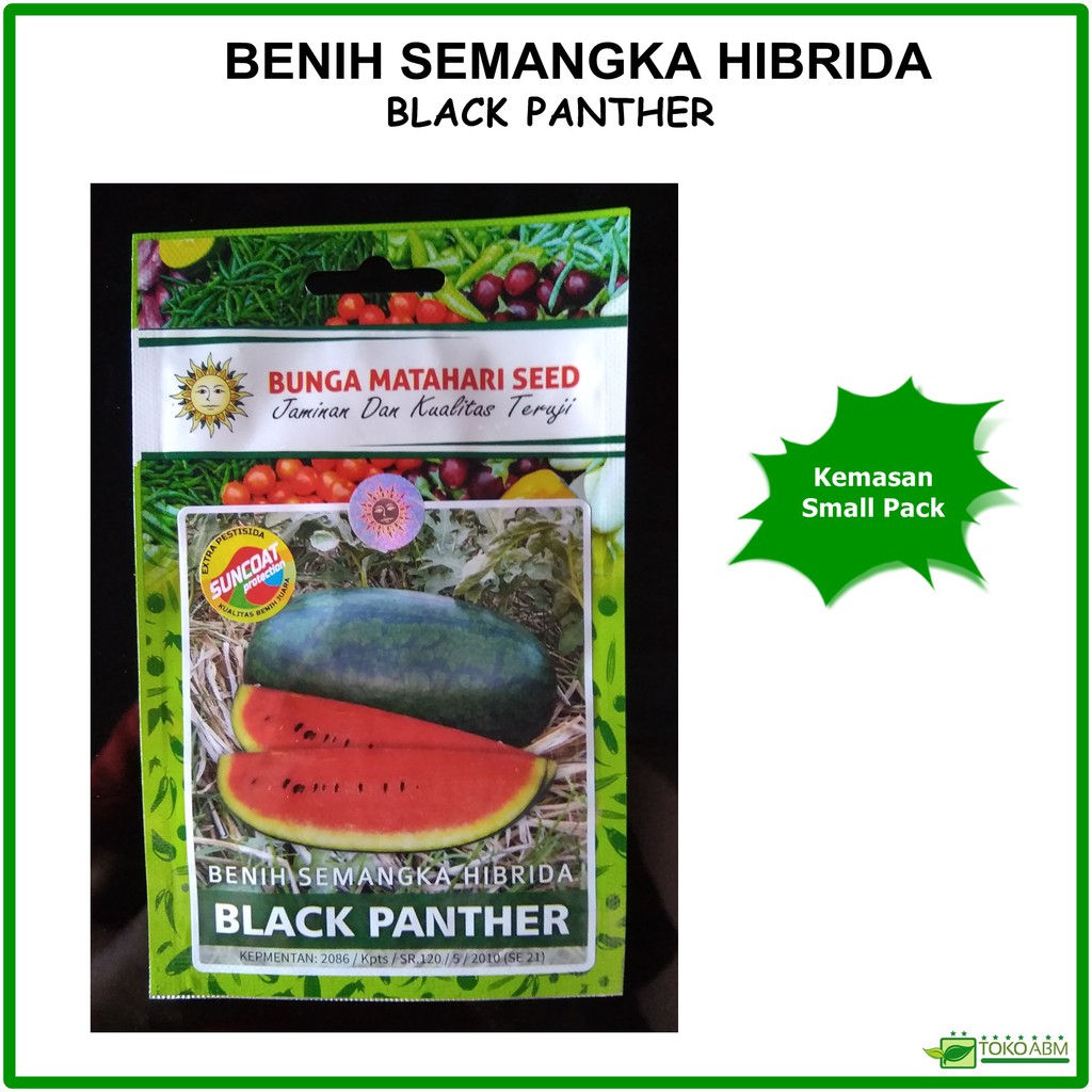 Jual Benih Semangka Hibrida BLACK PANTHER Bunga Matahari Seed Kemasan ...