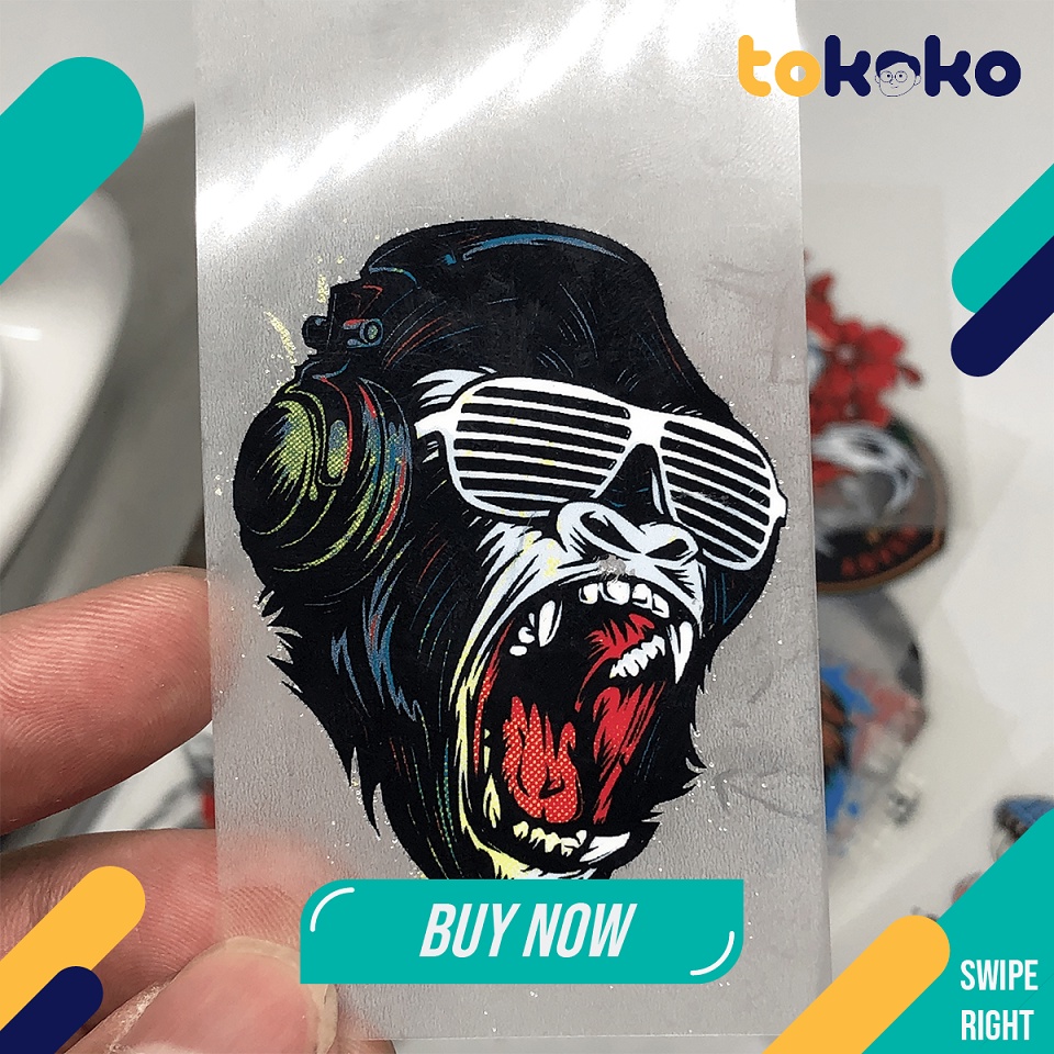 Jual Stiker Sablon Setrika Animals Retro Sablon DTF Sablon Gosok Gambar ...