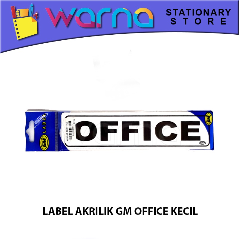 Jual LABEL ACRYLIC GM OFFICE KECIL | Shopee Indonesia