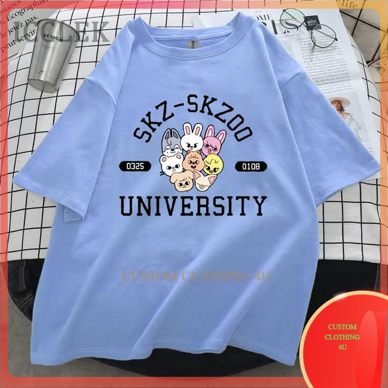Jual Kaos KPop Stray Kids Skz Skzoo University Oversize Kaos Stray Kids ...