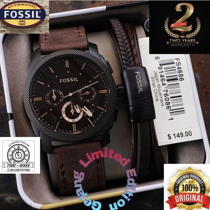 Jual Jam Tangan Pria Merk Fossil Grand FS4656 & FS 4656 Original ...