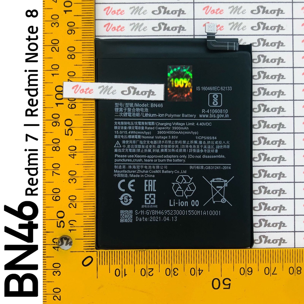 Jual Baterai Batre REDMI 7 / REDMI NOTE 8 / REDMI NOTE 8T Bat BN46 ...