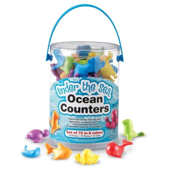 Jual Learning Resources Under the Sea Ocean Counters Set of 72 | Shopee ...