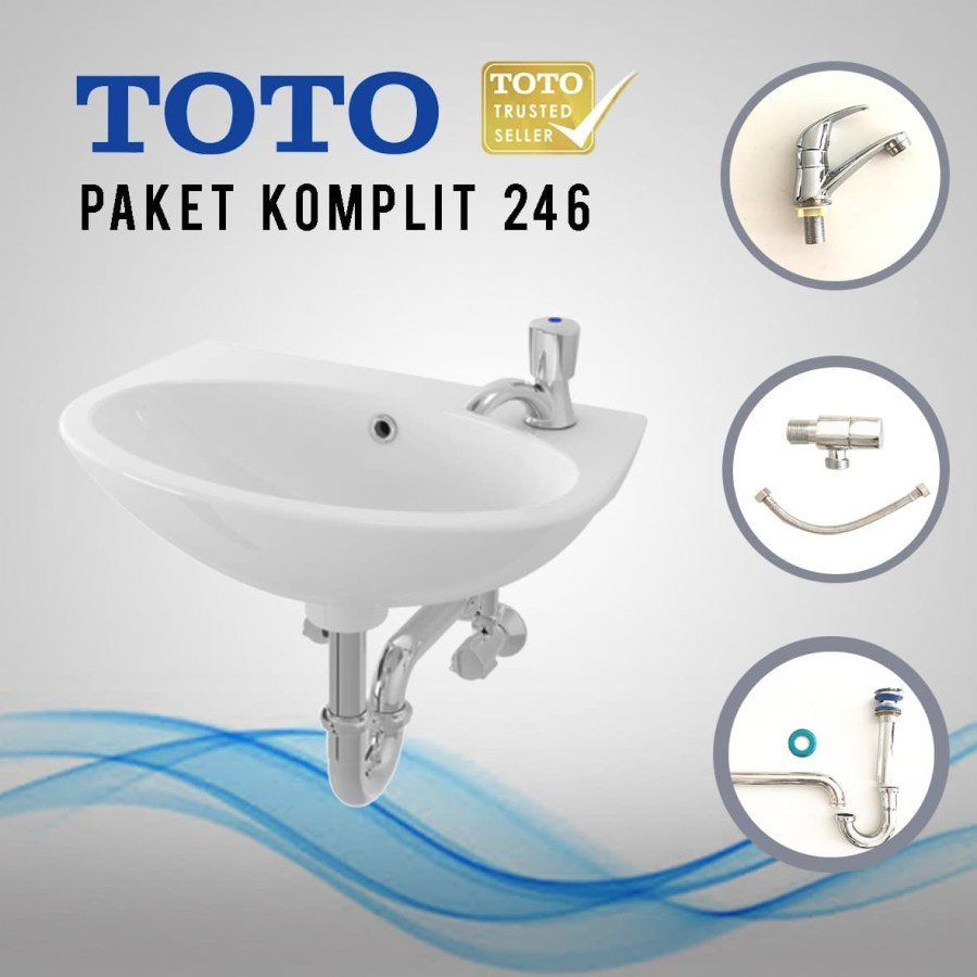 Jual WASTAFEL TOTO KOMPLIT SET CUSTOM LW246J / WASTHTAFEL CUCI TANGAN ...