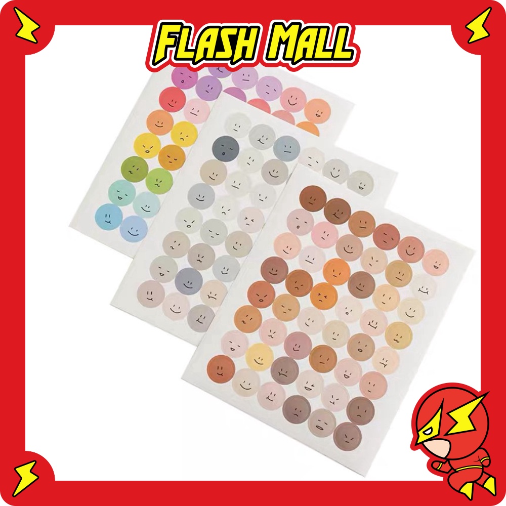 Jual FLASHmall 1Pc SMILEY Face Sticker Emoji Deco Jurnal Diary ...