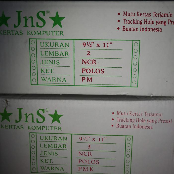 Jual Kertas / Kertas Invoice Ncr Rangkap 2 Ply / Countinius Form / Ncr ...