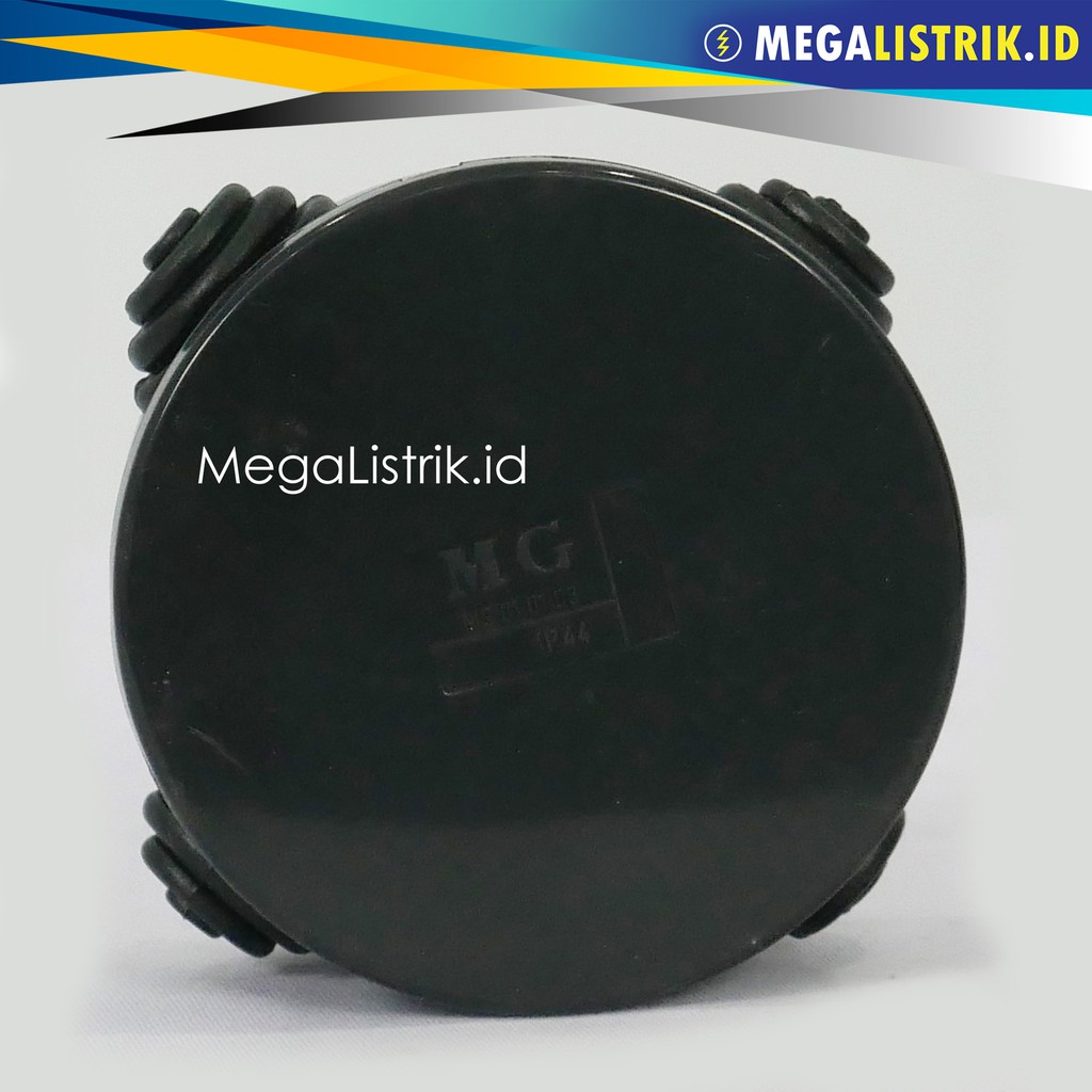 Jual MG JUNCTION BOX BULAT 80 X 40 HITAM / OB DOS 80X40 MM 4 LUBANG ...