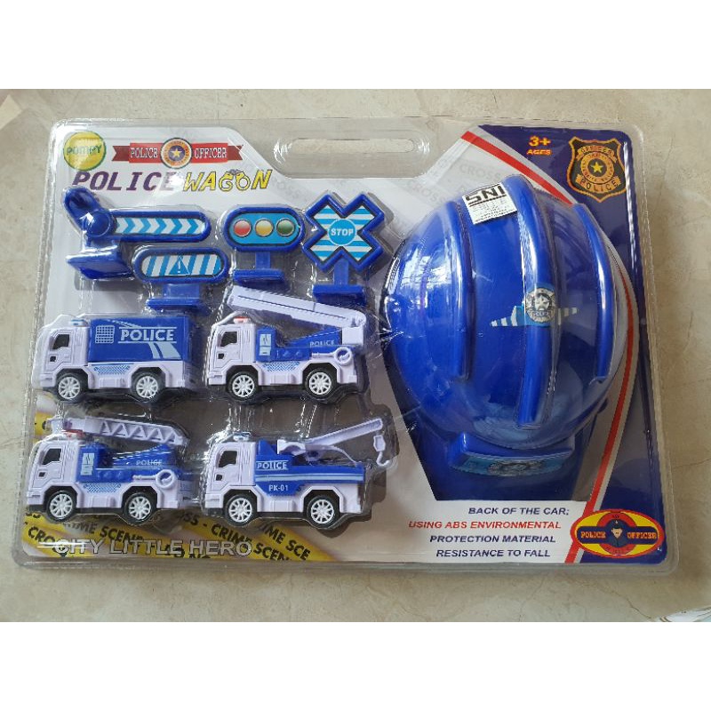 Jual Set Mobil Polisi beserta helm (Police Wagon Set) | Shopee Indonesia