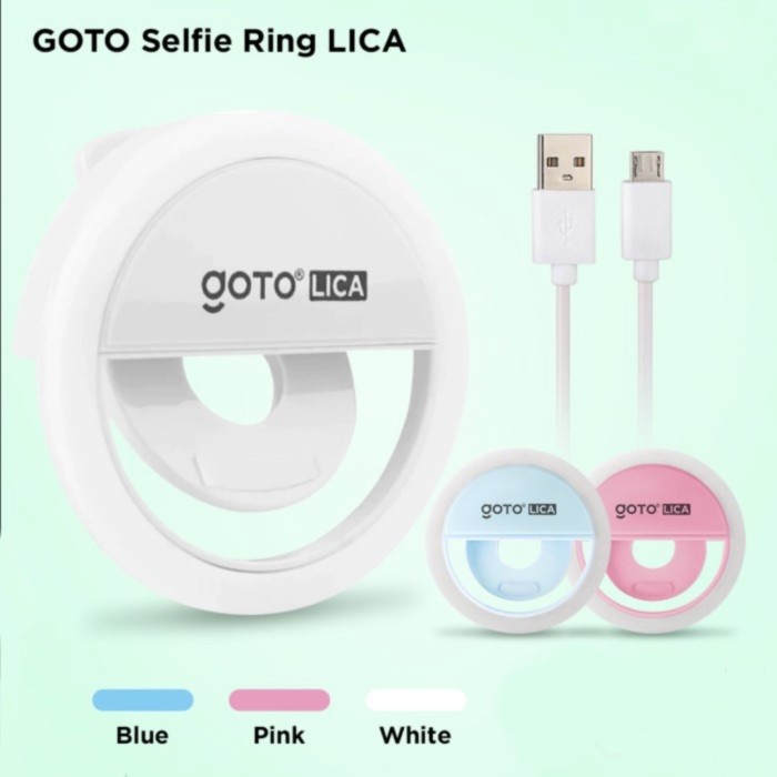 Jual SELFIE RING LIGHT LED CLIP CAMERA HANDPHONE LAMPU SELFIE HP - GOTO ...
