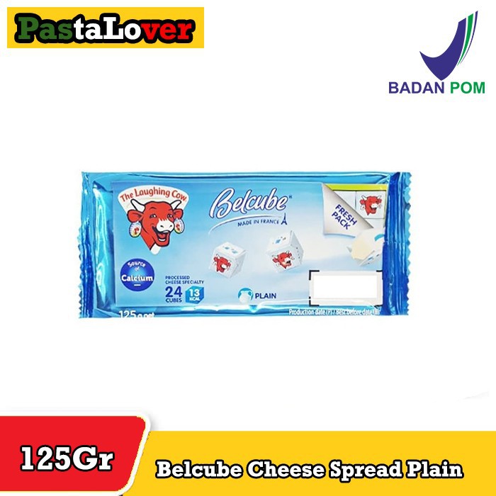Jual Belcube Cheese Spread Plain 125 Gr / Keju MPASI 24 Cubes | Shopee ...