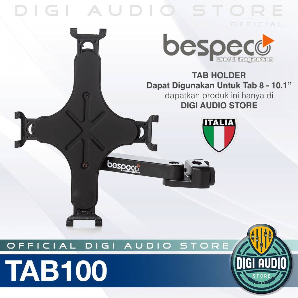 Jual Bespeco TAB100 Mounting Holder Tablet & Ipad 8-10" to Stand Microphone | Shopee Indonesia