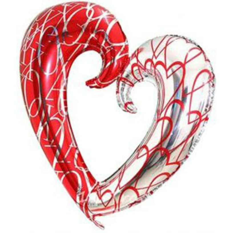 Jual Balon Foil Love Besar / Foil Balloon / balon ultah LEBAR 1 Meter ...