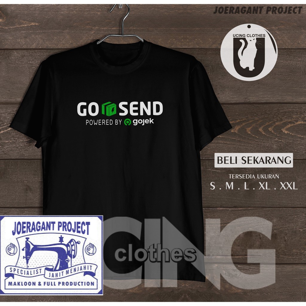 Jual Kaos Baju GOSEND Logo Baru Kaos Perusahaan Gojek JP | Shopee Indonesia