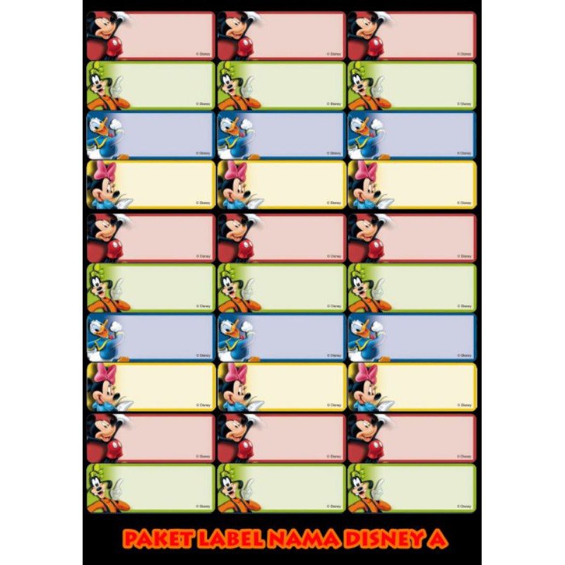 Jual Sticker Label Nama Disney | Shopee Indonesia