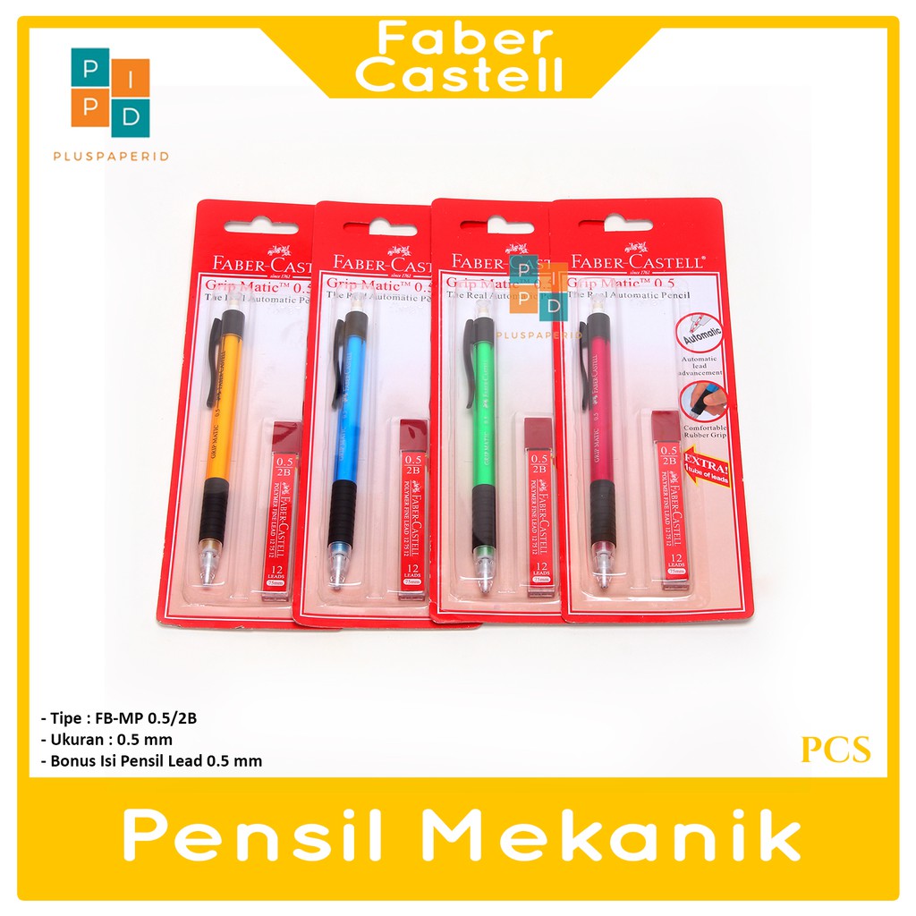 Jual Faber Castell - Pensil Mekanik Grip Matic 0.5mm Plus Isi Pensil ...