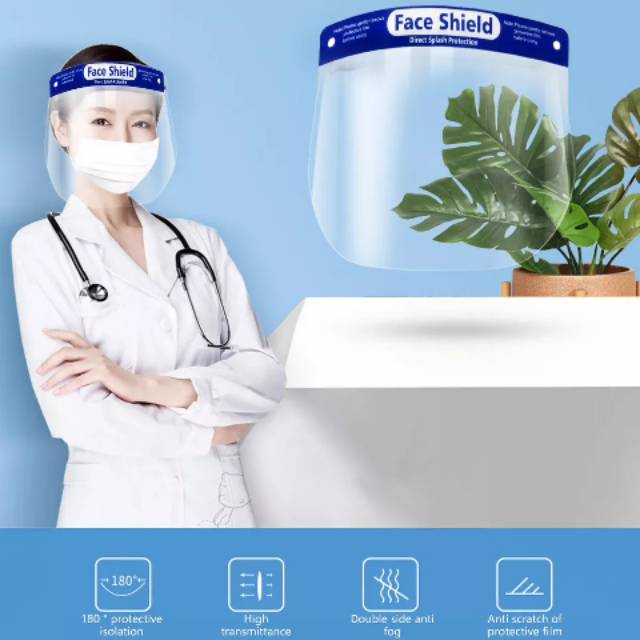 Jual Face Shield Masker Bening Pelindung Wajah | Shopee Indonesia