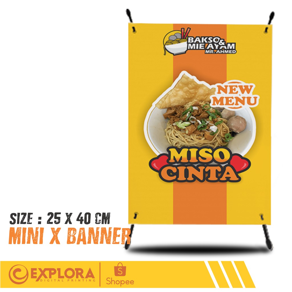 Jual Cetak Mini X-Banner Bahan Lustre - Albatros | Shopee Indonesia