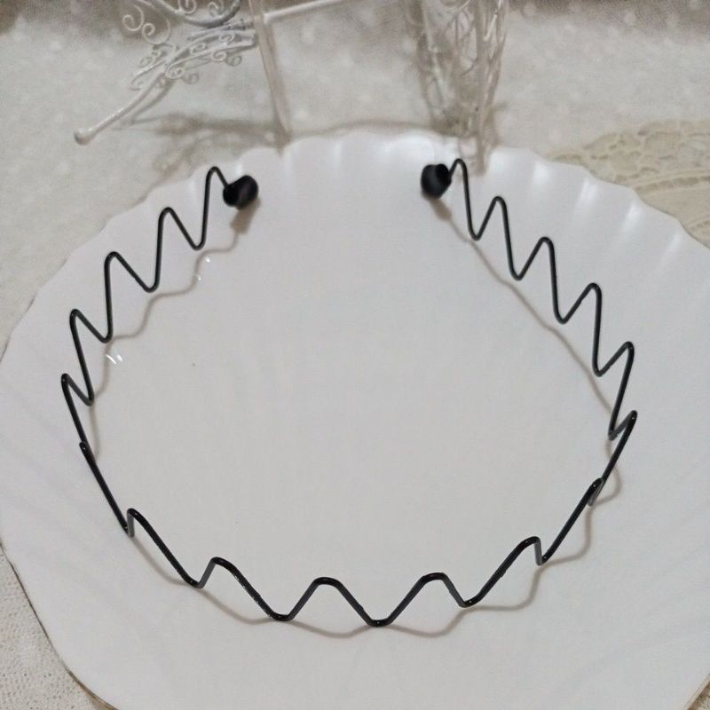 Jual [READY STOCK] BANDO POLOS BESI KAWAT IMPORT HITAM ZIGZAG GELOMBANG ...