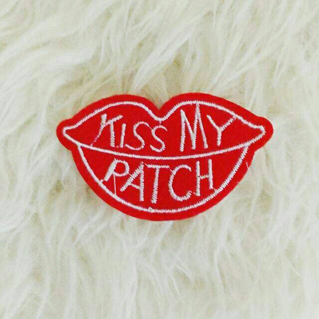 Jual Patch Kiss My Patch ( Patches Tempelan Baju Bordir Aplikasi Emblem ) | Shopee Indonesia