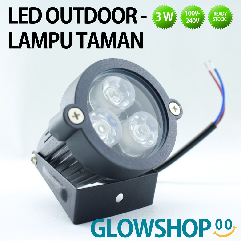 Jual Lampu Led Sorot 3W Tancap 3Watt 3 Mata Outdoor | Shopee Indonesia