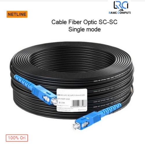 Jual KABEL FO SC-SC SINGLE MODE (black) - 50M / 80M / 100M external ...