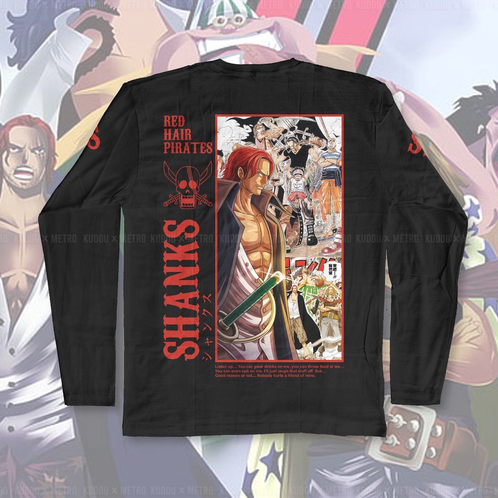 Jual Longsleeve Red Force Shanks Anime Manga One Piece | Shopee Indonesia