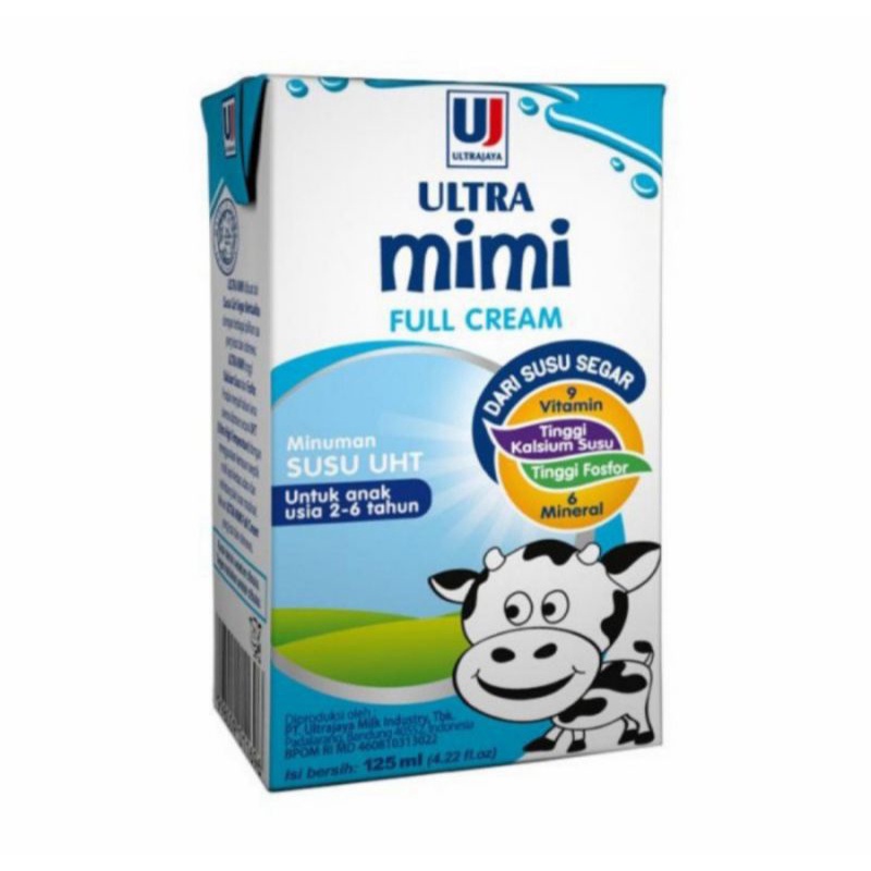 Jual Susu Ultra Mimi Full Cream 1 Dus Isi 40 | Shopee Indonesia
