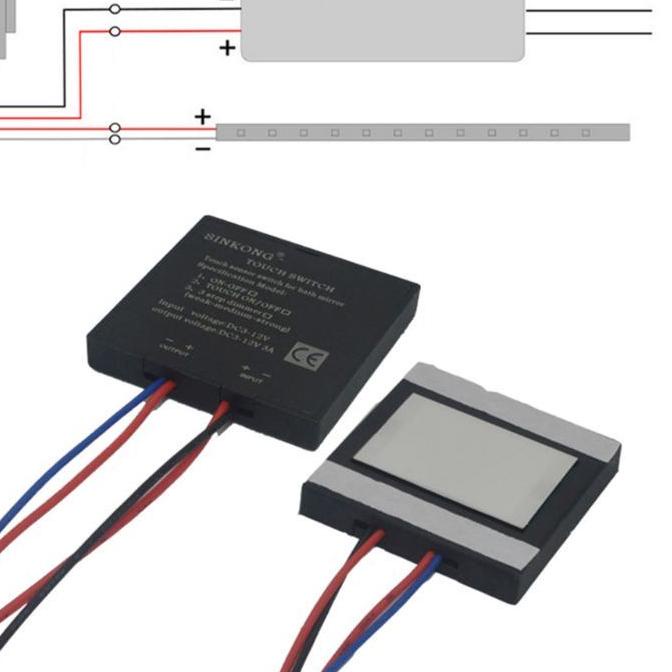 Jual Saklar Sensor Sentuh 5-12V Untuk Lampu LED Cermin Kamar Mandi ...