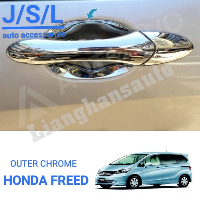 Jual PAKET HANDLE OUTER MANGKOK PINTU MOBIL FREED CHROME HITAM JSL | Shopee Indonesia