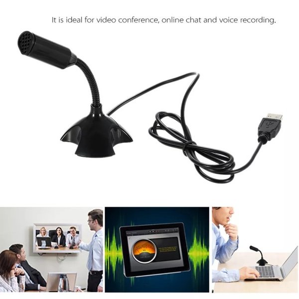 Jual Microphone Mini USB Studio Speech Gaming Untuk PC Komputer Laptop ...