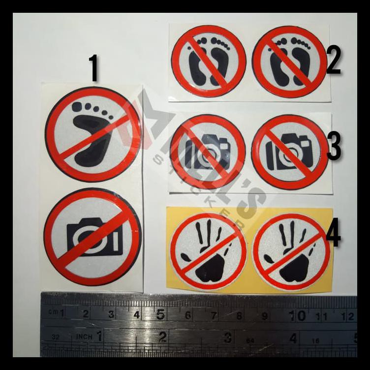 Jual cutting stiker sticker dilarang foto injak thailand thailook STOK ...