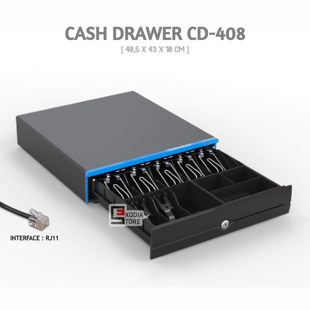 Jual IWARE CASH DRAWER CD-408 Ukuran 40,5 x 43 x 10 cm RJ11 Laci Uang ...