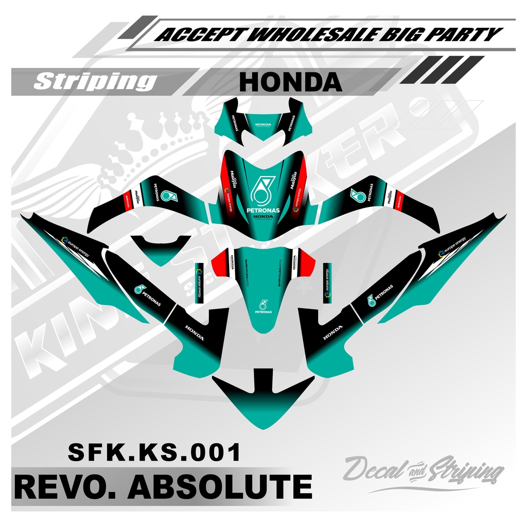 Jual Decal Full Body Honda Revo Absolute - Sticker Decal Revo Absolute ...