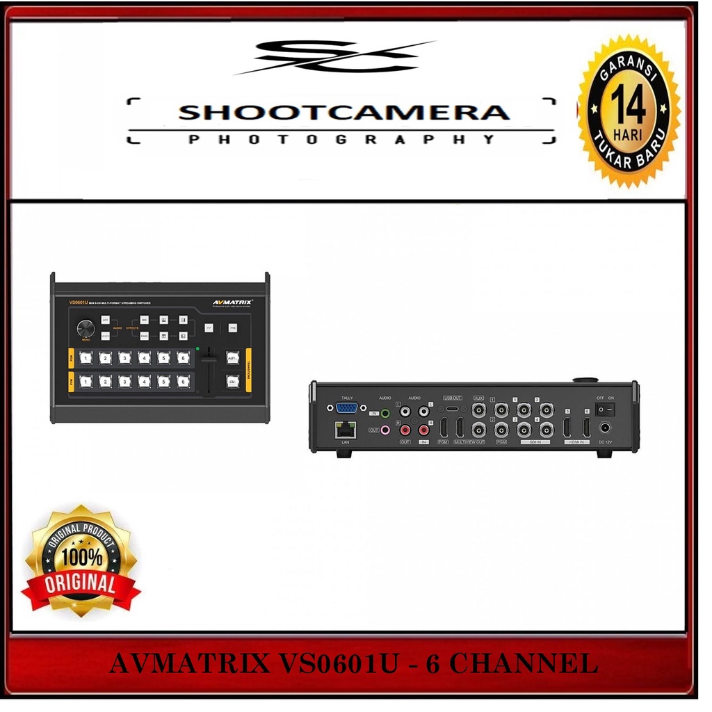 Jual AVMATRIX VS0601U 6 CHANNEL VIDEO SWITCHER | Shopee Indonesia