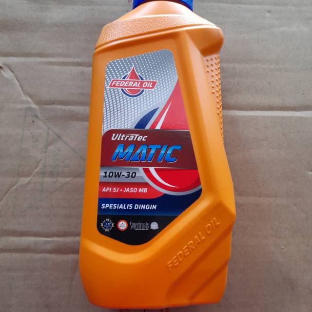 Jual Oli Federal Matic UltraTec Botol Orange 10w30 API SJ motor matik ...