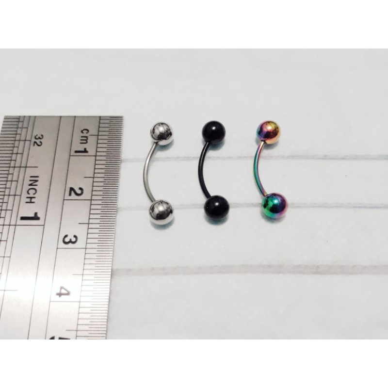 Jual 1 Pcs/biji Anting Piercing Tusuk Tindik Barbel Banana Titanium ...