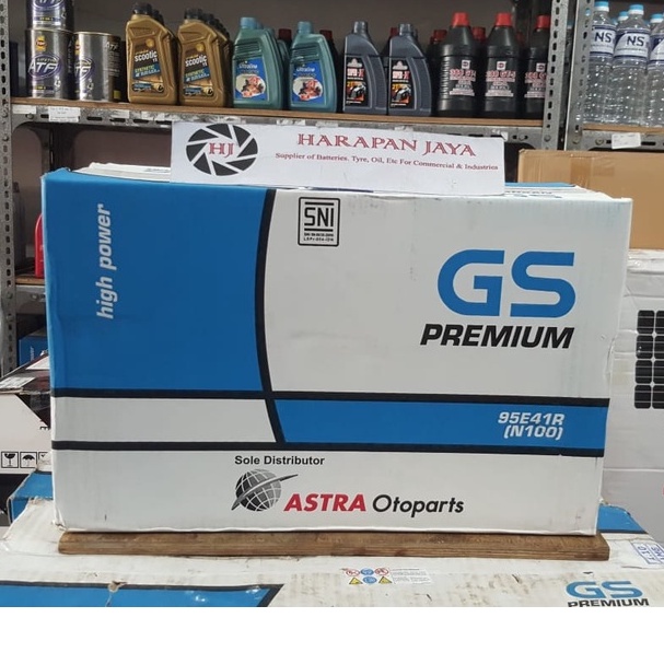 Jual AKI MOBIL GS ASTRA 95E41R / N100 (100 AH) PREMIUM BASAH | Shopee Indonesia