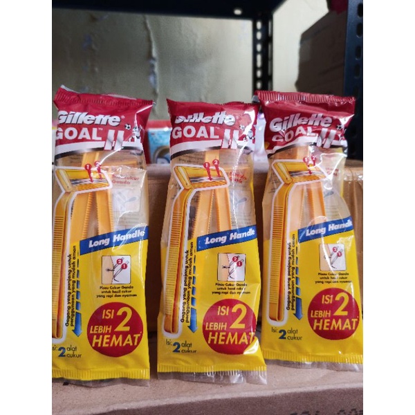 Jual GILLETTE goal II isi 2 long handle/ isi 2 | Shopee Indonesia
