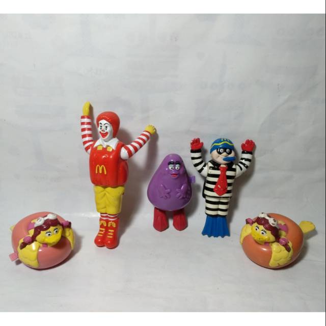 Jual Maskot Mcdonald Happy Meal Underwater 1999 Diving Mcd Mcwave Toys Dive Mcd Jadul Lawas Toy ...